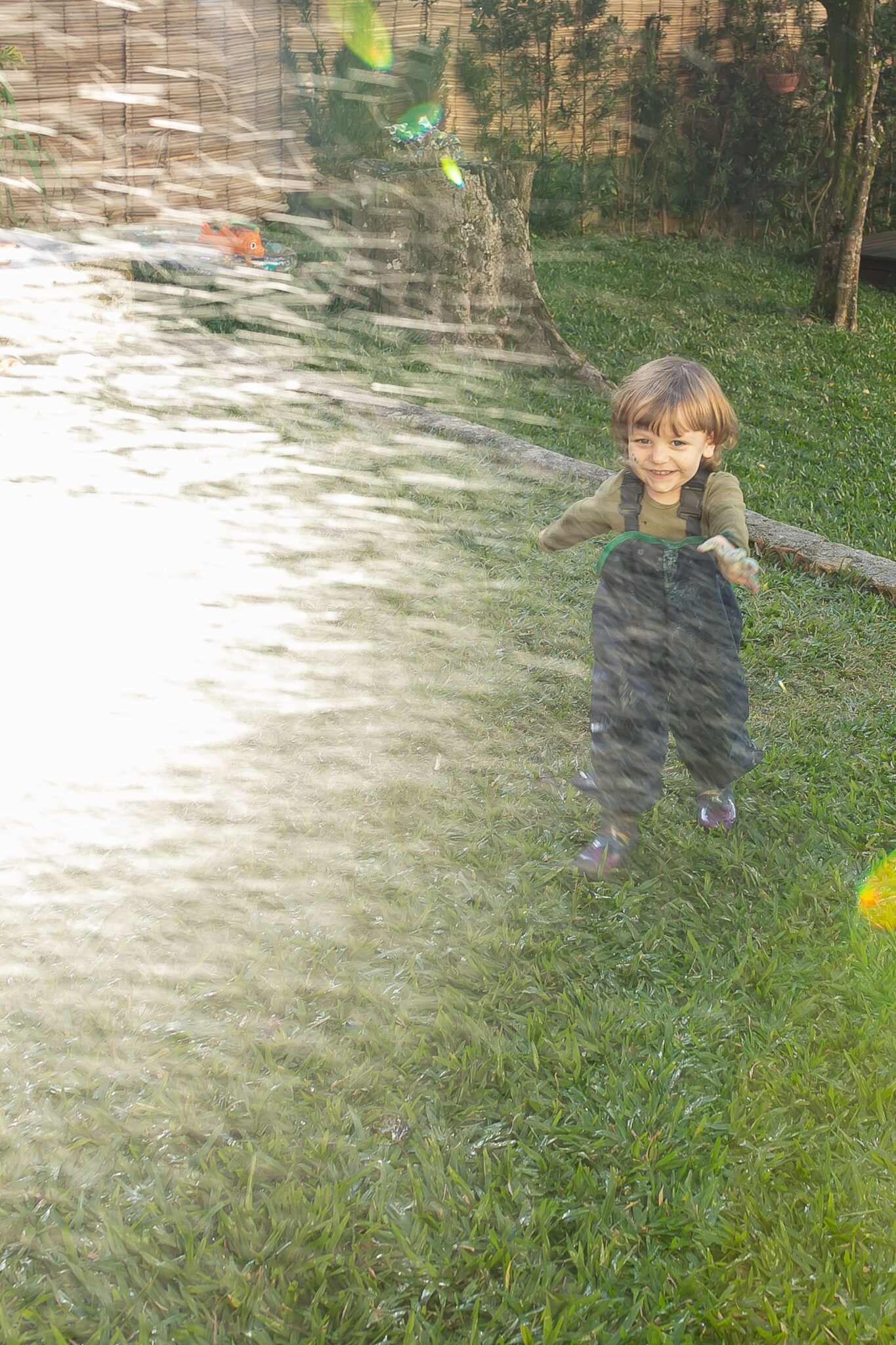 Jardineira Waldorf Infantil Impermeável | Colo de Mãe